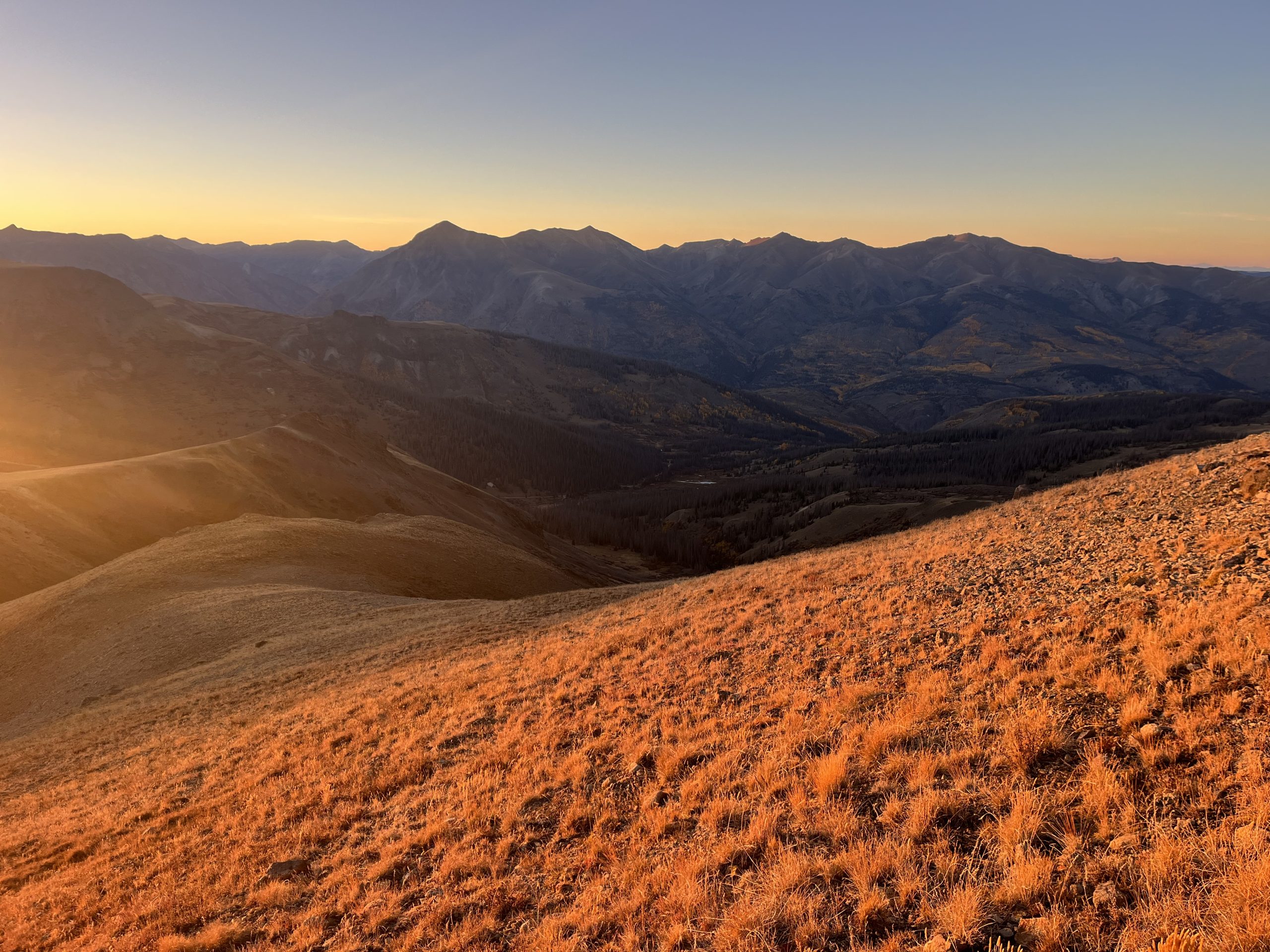Crossing the Colorado Trail High Point - The Trek